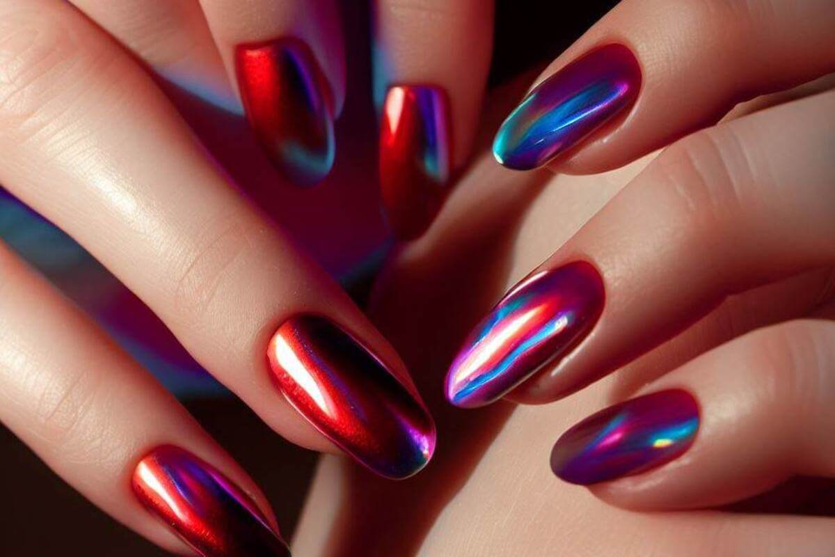 Iridescent style Nails 8 Designs That Stand Out In Summer Time News