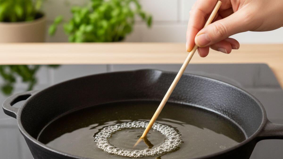El truco del palillo para saber si el aceite está listo para freír ...