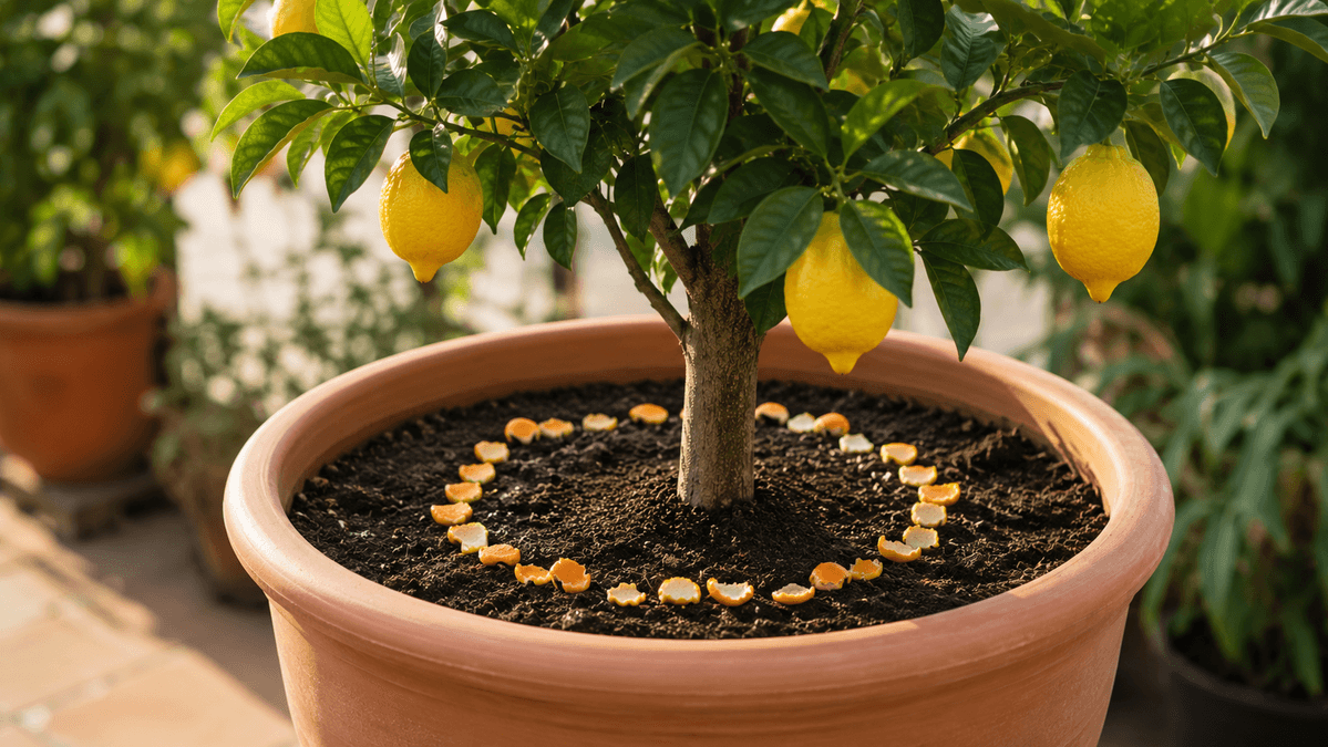 Poner cáscaras de naranja en la tierra del limonero: ¿cómo usar este ...